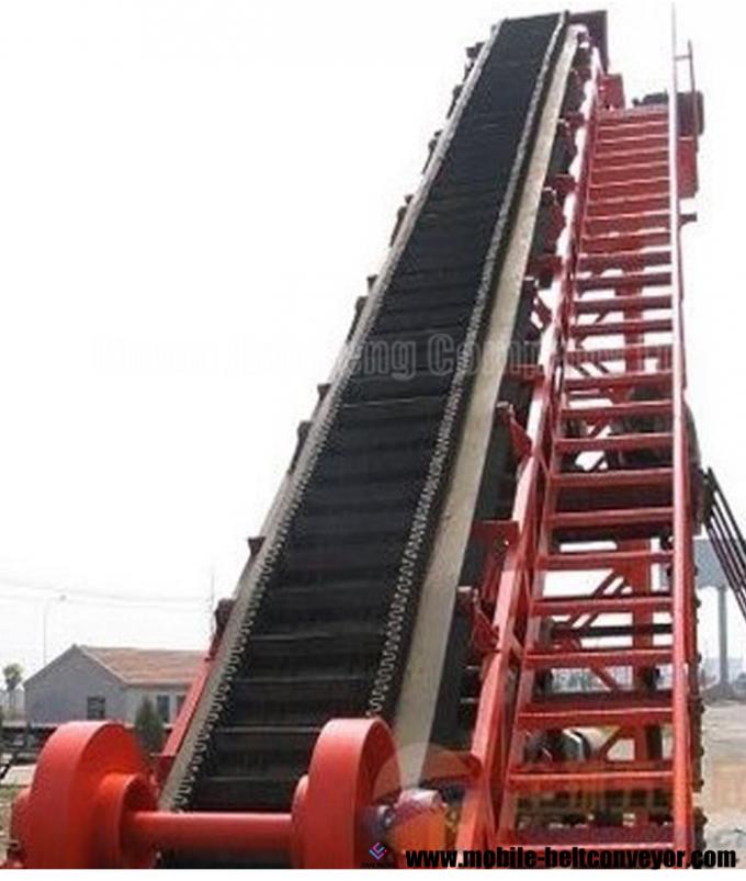 Heat Resistant Telescopic Conveyor For Truck Loading , Low Noise ...