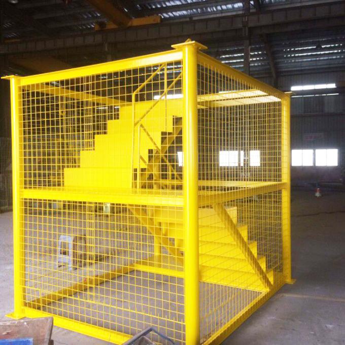 Galvanized Construction Building Steel Ladder Cage / Metal Scaffolding ...