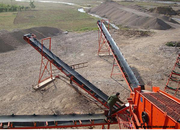 Long Distance Mobile Conveyor Belt System For Materials Transpotation